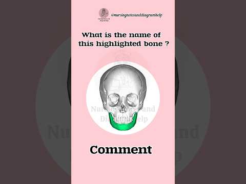 What is the name of this highlighted bone #nursingnotesanddiagramhelp #bones #nursingnotes #anatomy