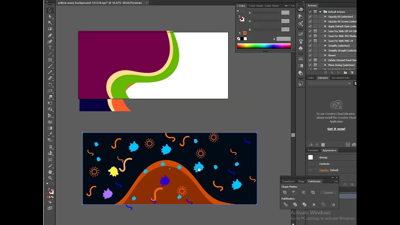 vector abstract modern background design turorial