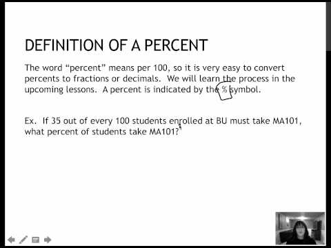 122 Definition of a Percent (6.4)