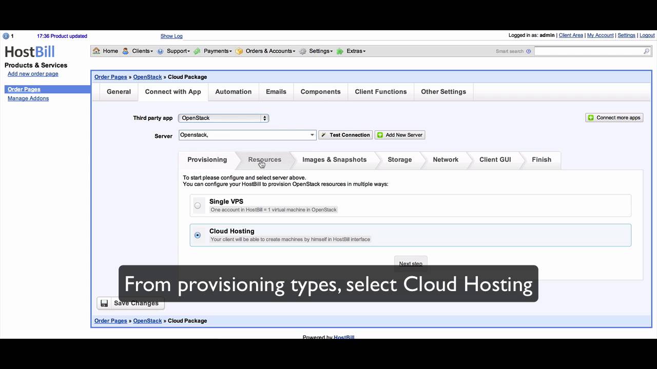 OpenStack module for HostBill Overview