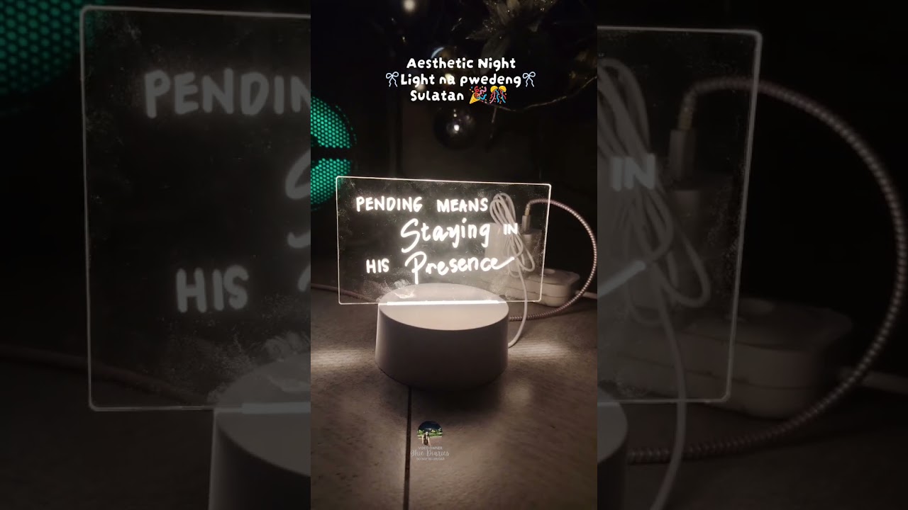 make night light stand out with this Rewritable night light lamp 💓 #rewritablenightlightlamp