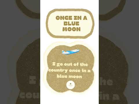 Once in a blue moon meaning in urdu with example #idioms #shorts