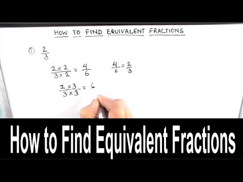 How to find Equivalent fractions / Equivalent Fractions / What are Equivalent Fractions