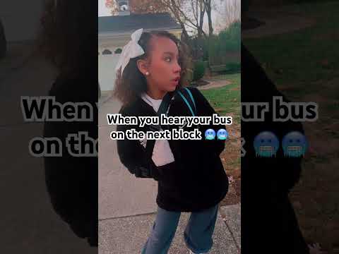 When you hear your bus on the next block. 🥶🥶🥶 #shorts #explore #fyp #school #payton #bus