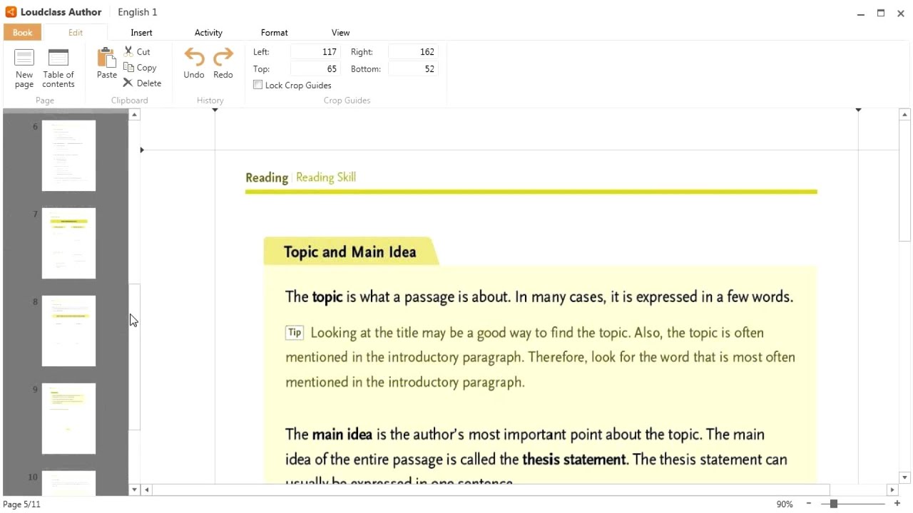 Loudclass Tutorial - Author : Creating a sample textbook