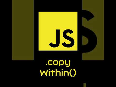 2) CopyWithin - JS Array Methods Under A Minute #Shorts