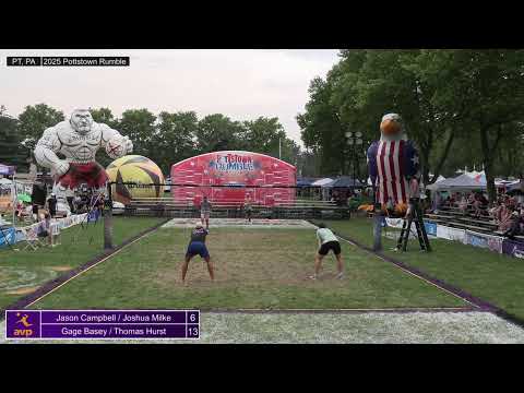 2025 AVP Pottstown Rumble | Men’s Open | Campbell / Milke VS Basey / Hurst
