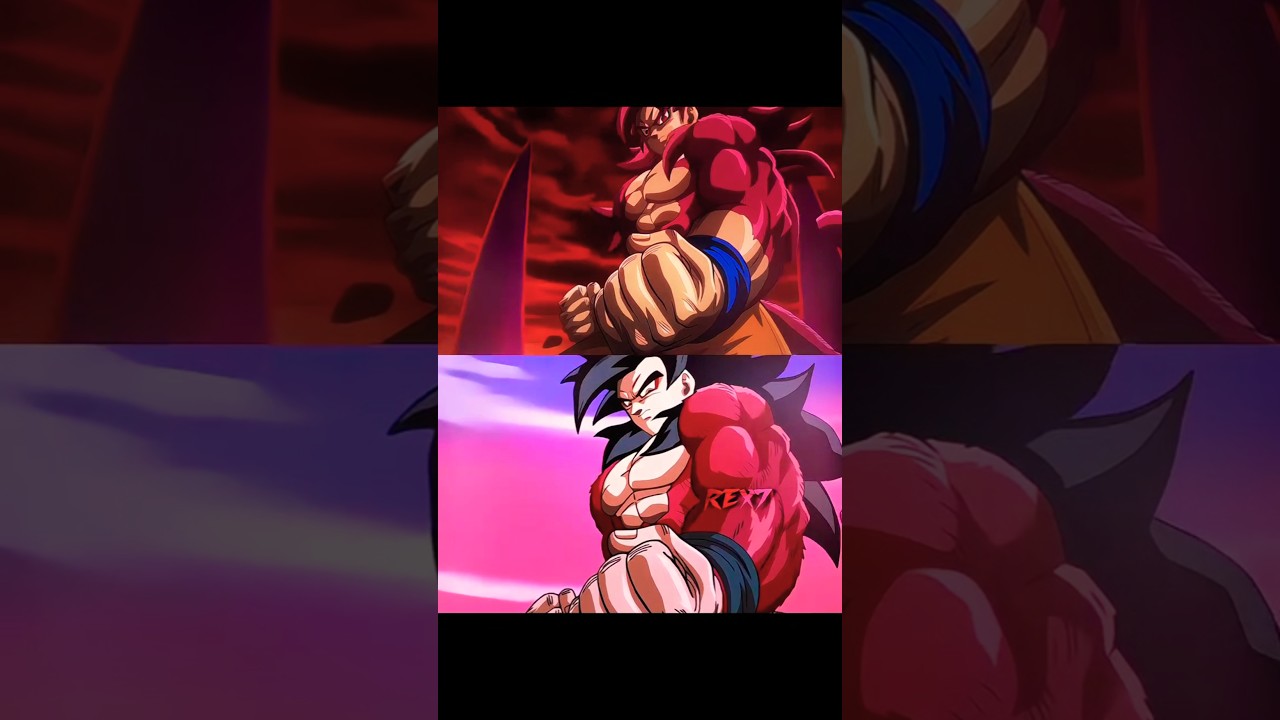 Super Saiyan 4 Daima Goku vs SSJ4 GT