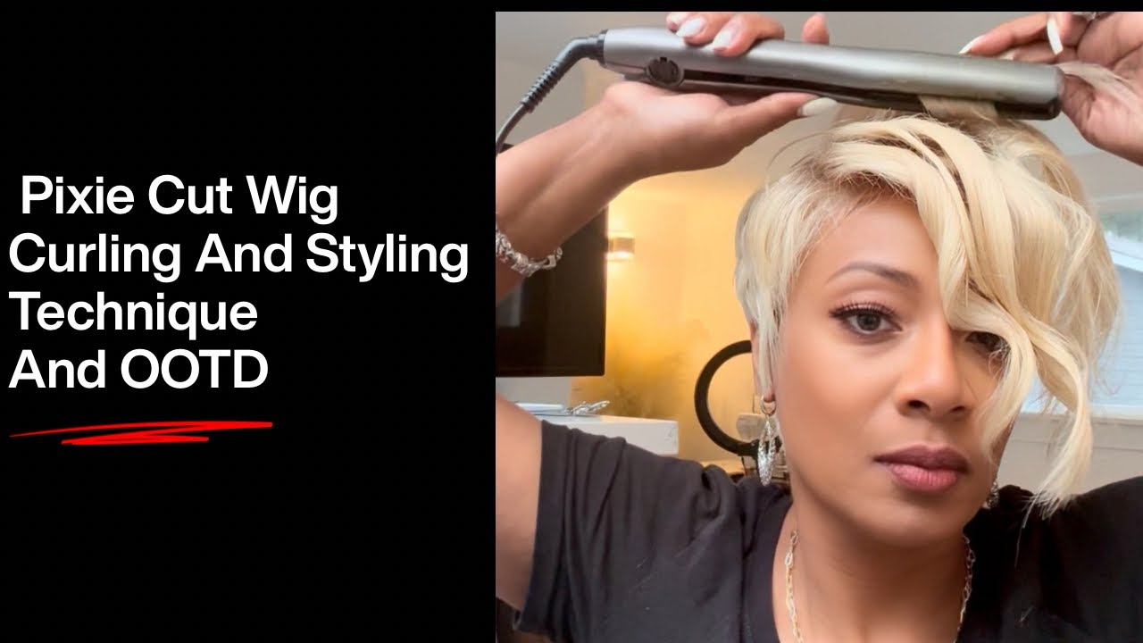 Short Pixie Cut Wig/ Easy Styling Technique/#shortpixie #ootd #newyear
