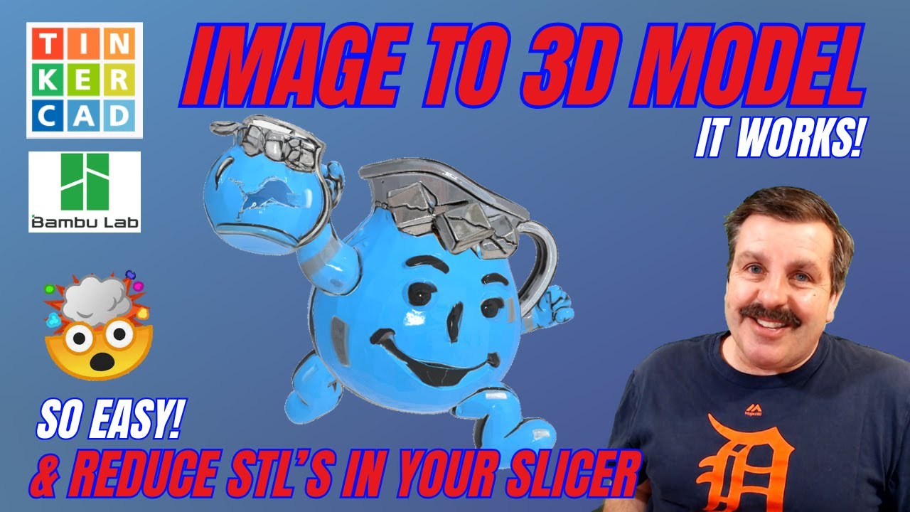 Maker World Image to 3D Model & Reduce STL Slicer Tinkercad Mind Blowing! 💯🤯