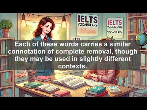 IELTS 9.0 Vocabulary Lesson: Eradication - Meaning, Common errors, Synonyms and Antonyms