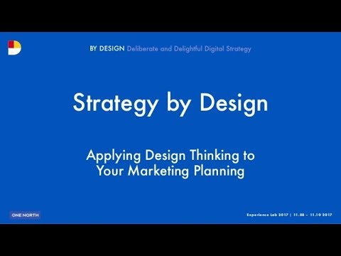 #1NLab17 - Strategy by Design: Applying Design Thinking to Your Marketing Planning