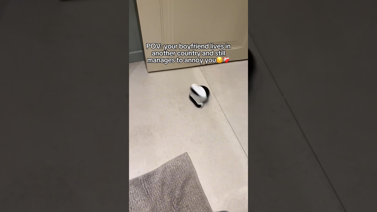 Why is he so clingy? 😭💕 #robot #longdistance #couples #home