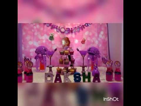 Sofia Birthday party decorations