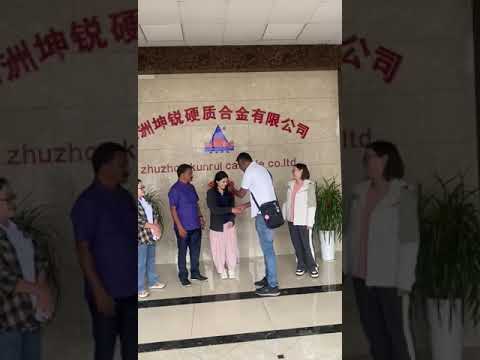 Customer visit our factory. #kunruicarbide #chinafactory #carbiderod
