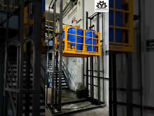 Hydraulic Goods Lift - Single Mast Hydraulic Goods Lift Manufacturer ...
