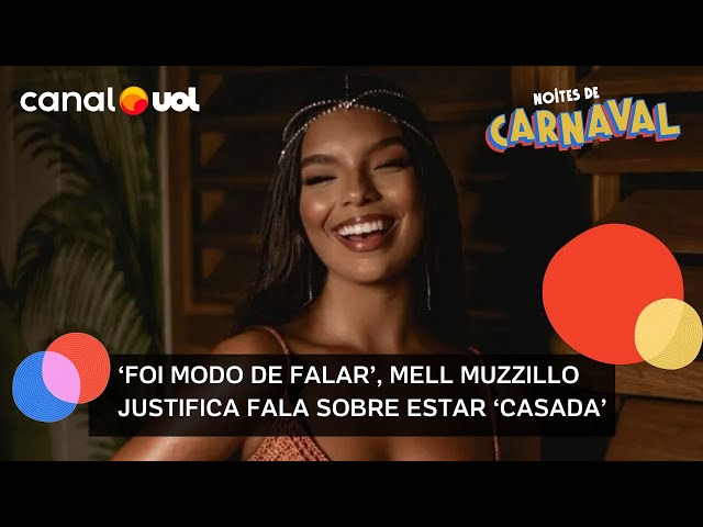 Mell Muzzillo justifica fala sobre estar casada: 'Foi modo de falar'