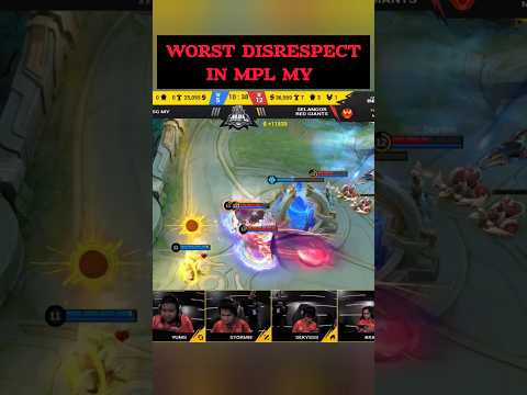 WORST DISRESPECT BY SRG IN MPL MY #mlbb #shorts