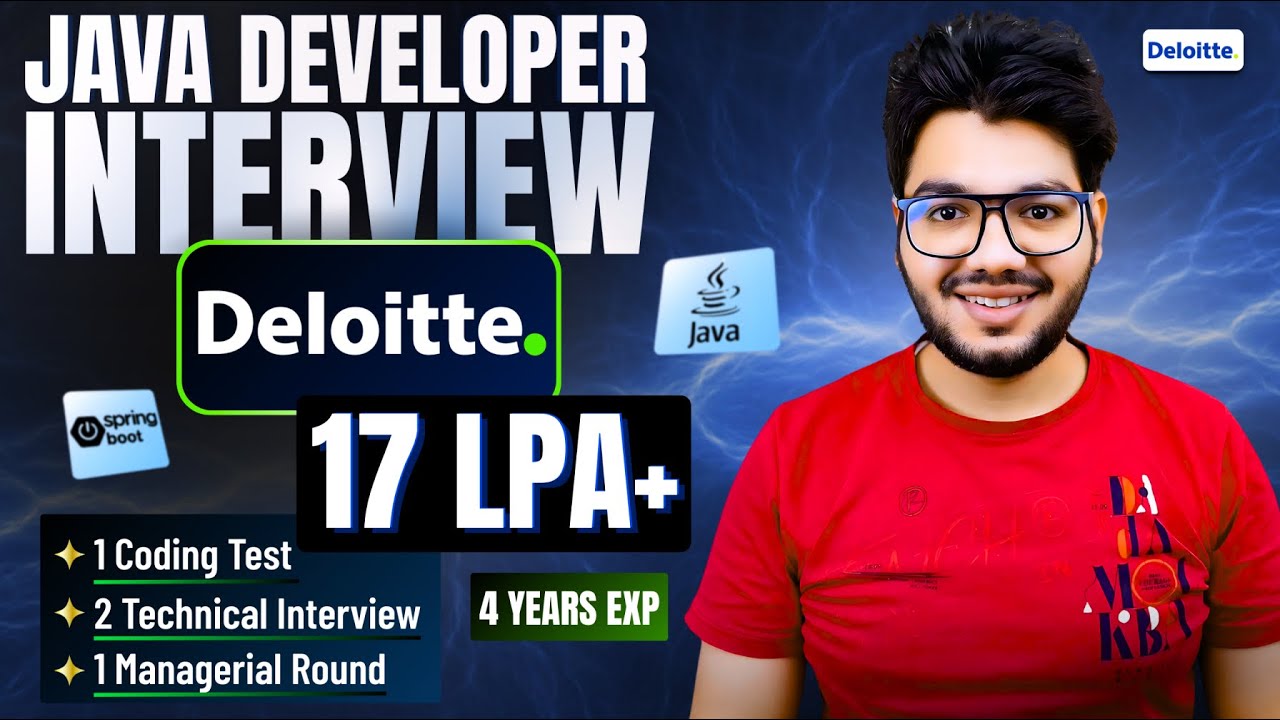 Deloitte Java Developer Interview Experience & Questions [ 17 LPA+ ]