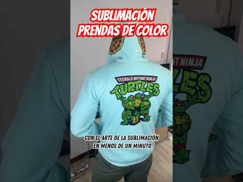 Sublimación en Polera o Playera de color ✨ #sublimaciontextil #shaynprint