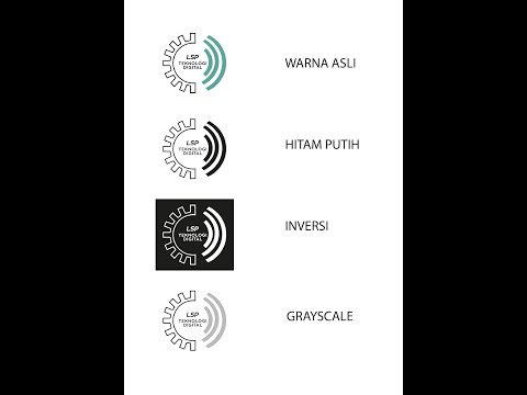 Mengubah Warna Logo Menjadi Hitam Putih, Inversi, dan Grayscale di Adobe Illustator