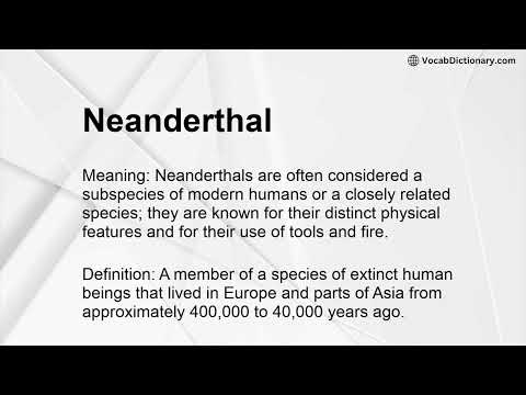 Neanderthal Meaning