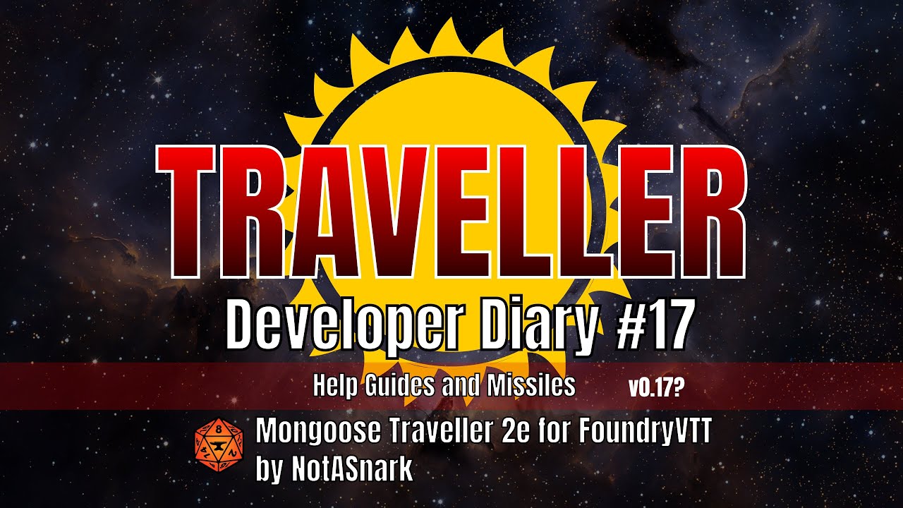 MgT2e FoundryVTT Dev Diary #17