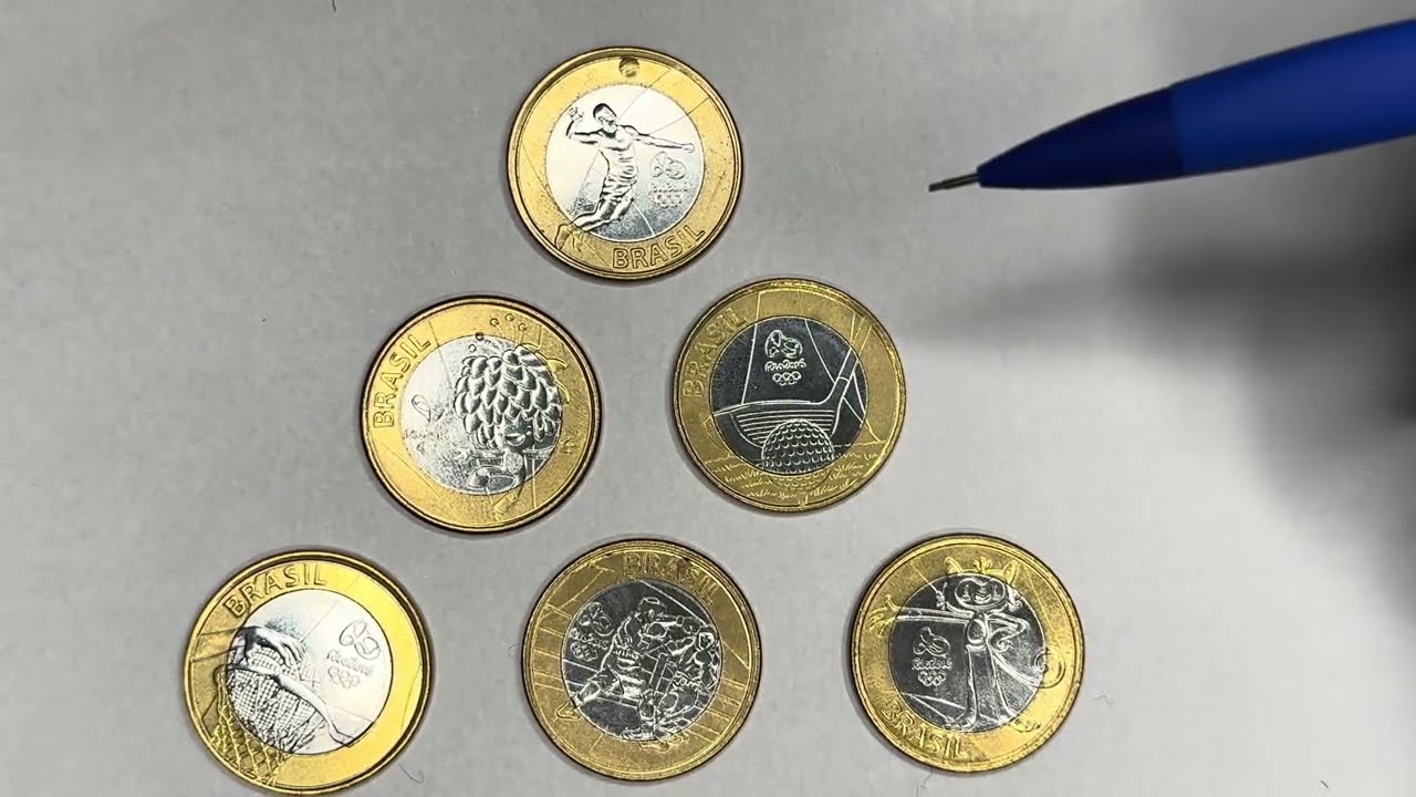 Tesouro olímpico: As 6 moedas de 1 real mais valiosas da Rio 2016