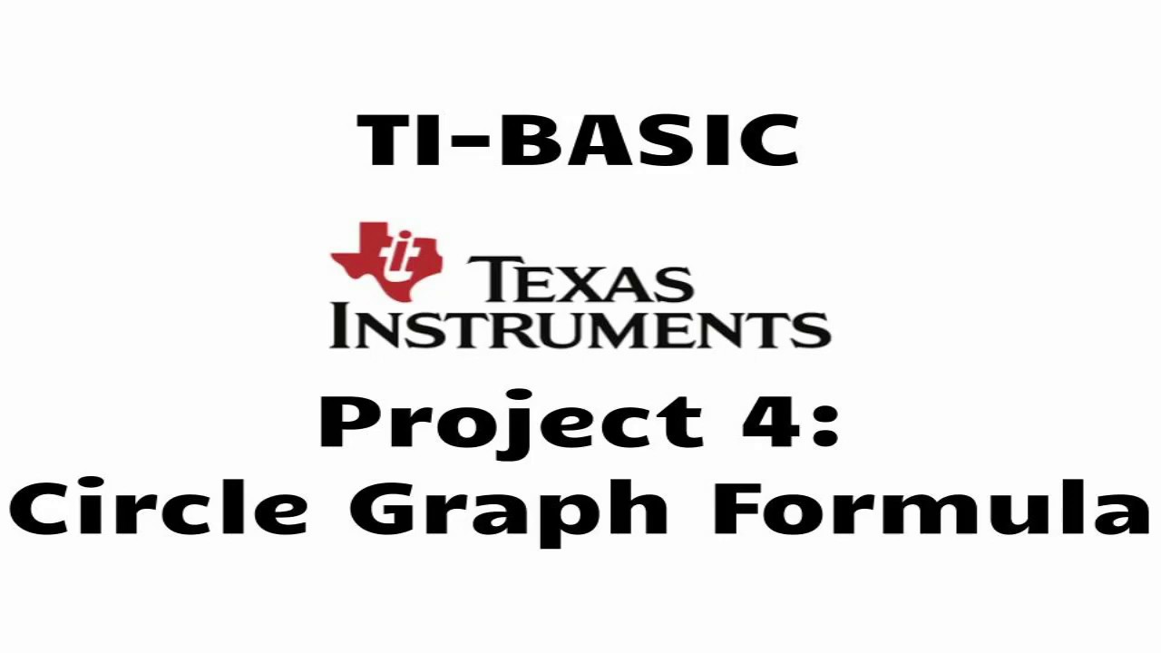 TI Basic Programming #4 - Circle Formula