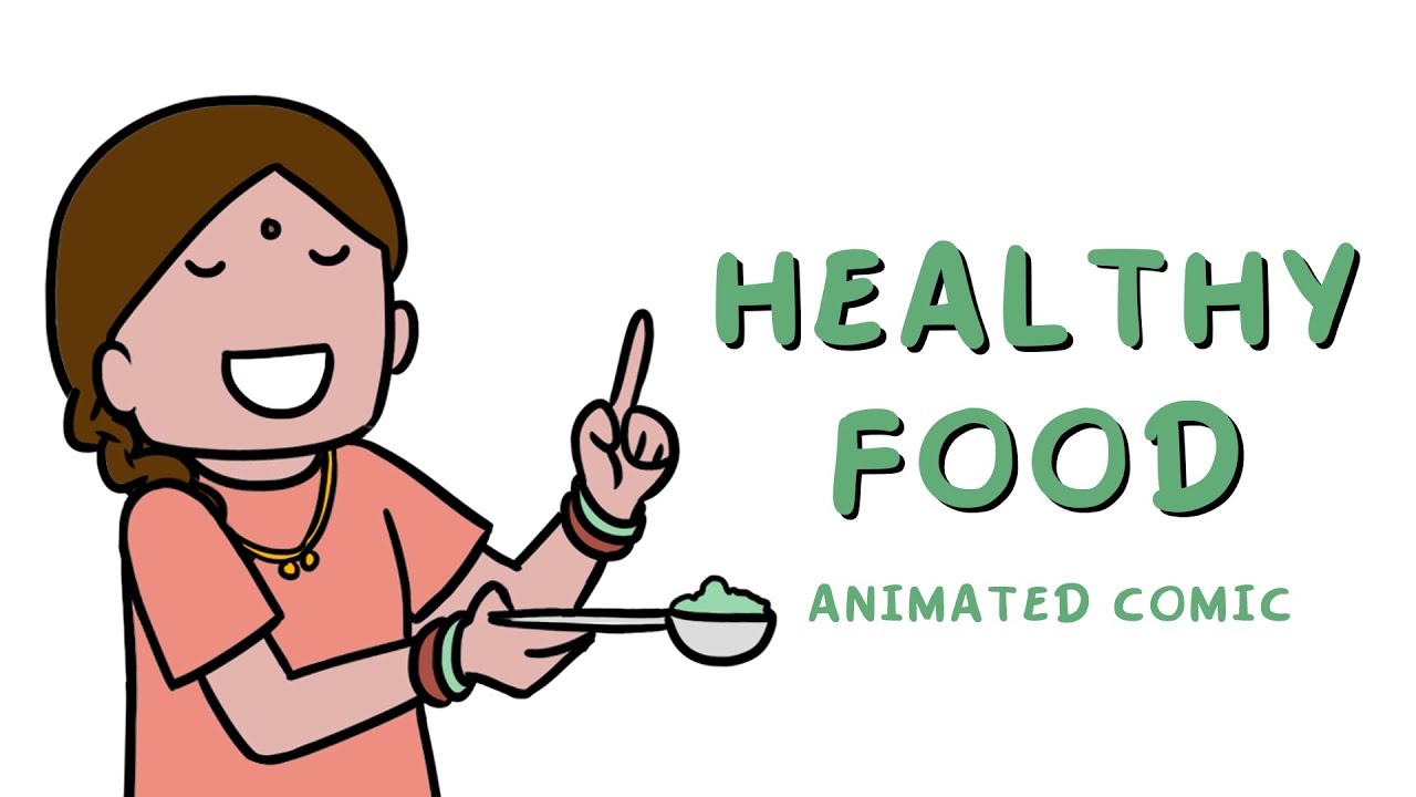 Healthy food (animated comic)