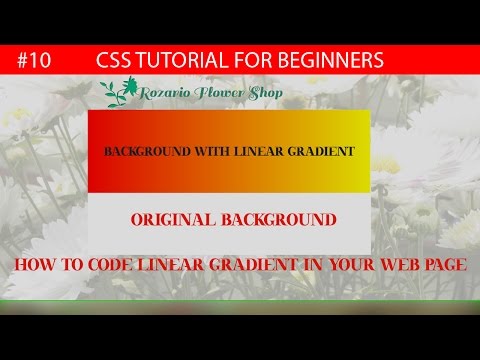 How to Create Linear gradient in CSS3 - Advanced CSS Tutorial for Beginners