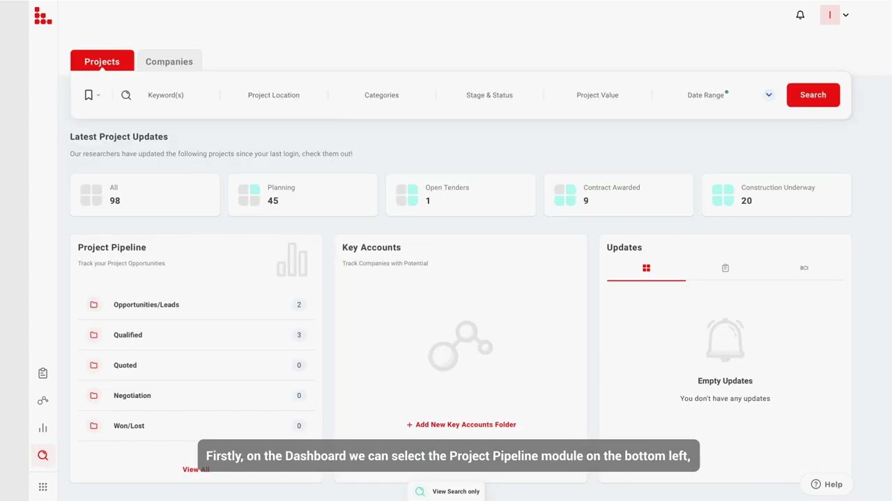 LeadManager | How to Track a Project