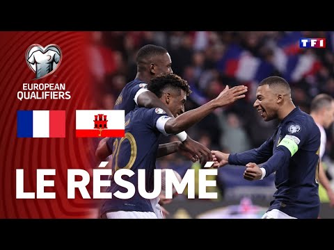 France - Gibraltar (résumé des Qualif EURO 2024) : L'INCROYABLE MATCH RECORD DES BLEUS 😱🇫🇷