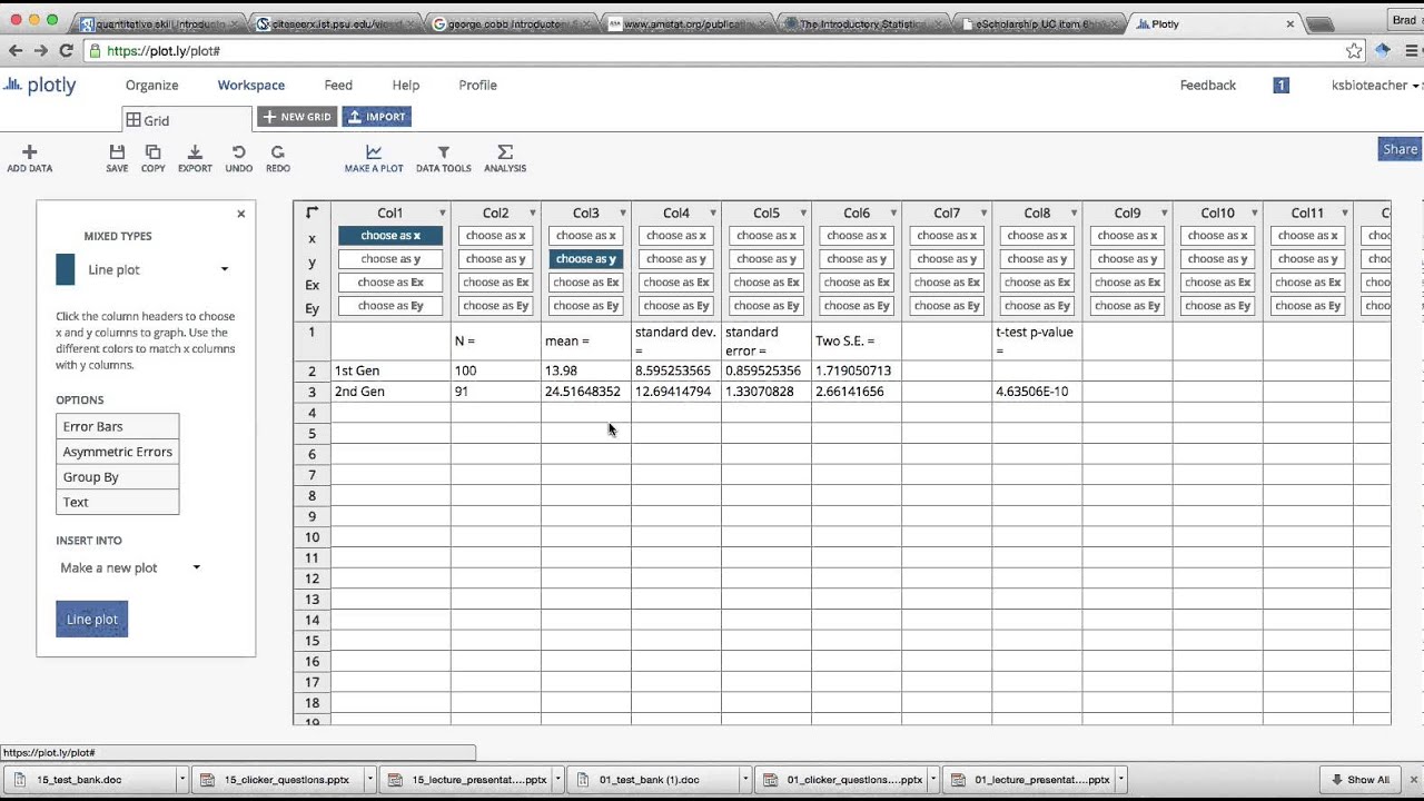 Error Bars in Plotly