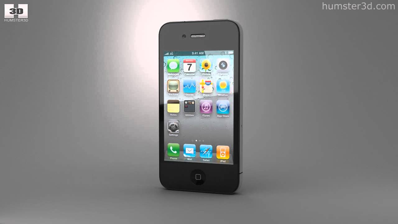 Apple iPhone 4 3D model by 3DModels.org