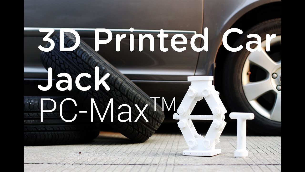 3D Printed Car Jack in Practice - DO NOT TRY AT HOME