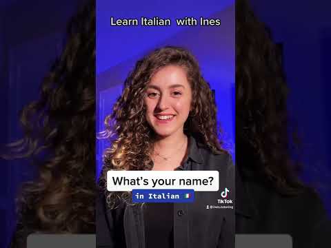 Learn Italian 🇮🇹 - What’s your name?