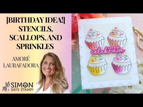 [Birthday idea!] Stencils, Scallops, and SPRINKLES!