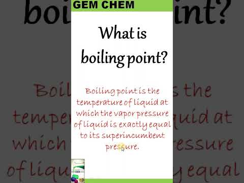 What is boiling point?| Definition| Superincumbant pressure|#shorts #gemchem