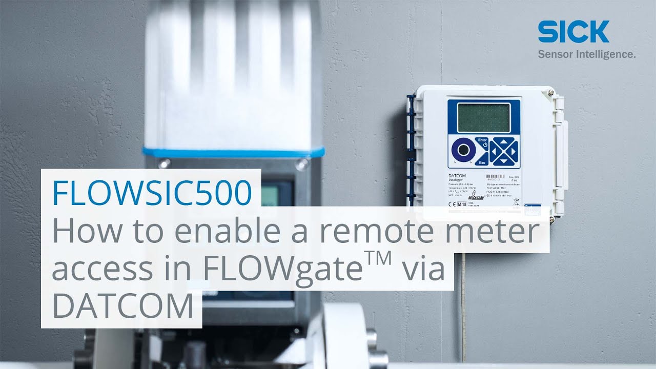 FLOWSIC500: How to enable a remote meter access in FLOWgate via DATCOM | SICK AG