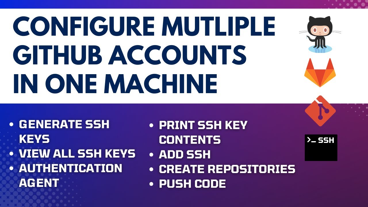 Configure Multiple Github Accounts in One Machine | SSH | Mac | Linux | Windows