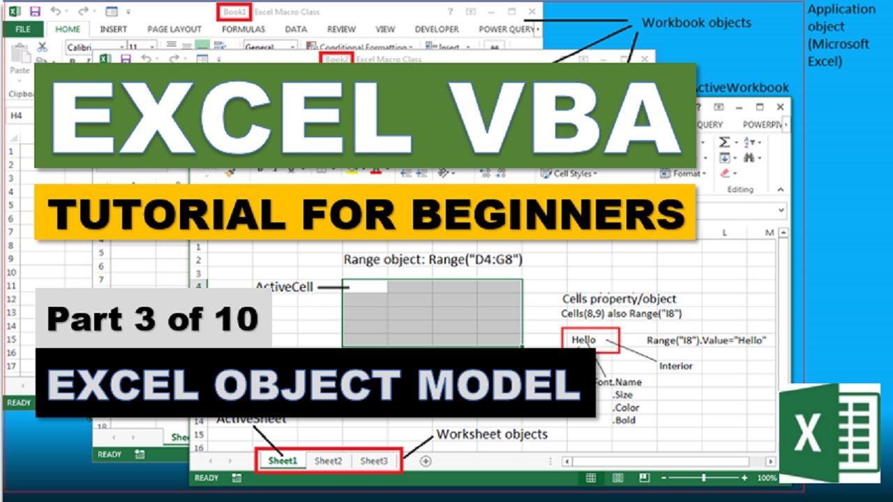 Excel VBA Tutorial for Beginners (Part 3/10): Excel Object Model
