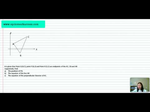SPM Add Math How to Answer Straight Line Paper 2 Question