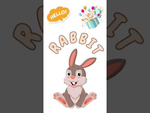 RABBIT Vocabulary Spelling_Rabbit Word Spelling for Kids.#spelling#word kids#kids word#rabbit