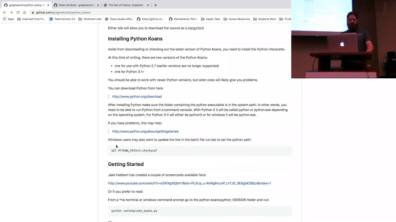 DerbyPy: An Introduction to TDD with Python Koans (By Nate Harmon)