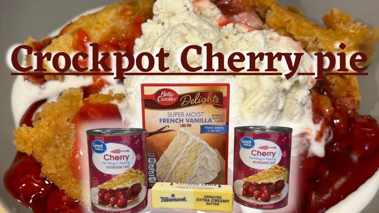 Crockpot Cherry 🍒 Pie