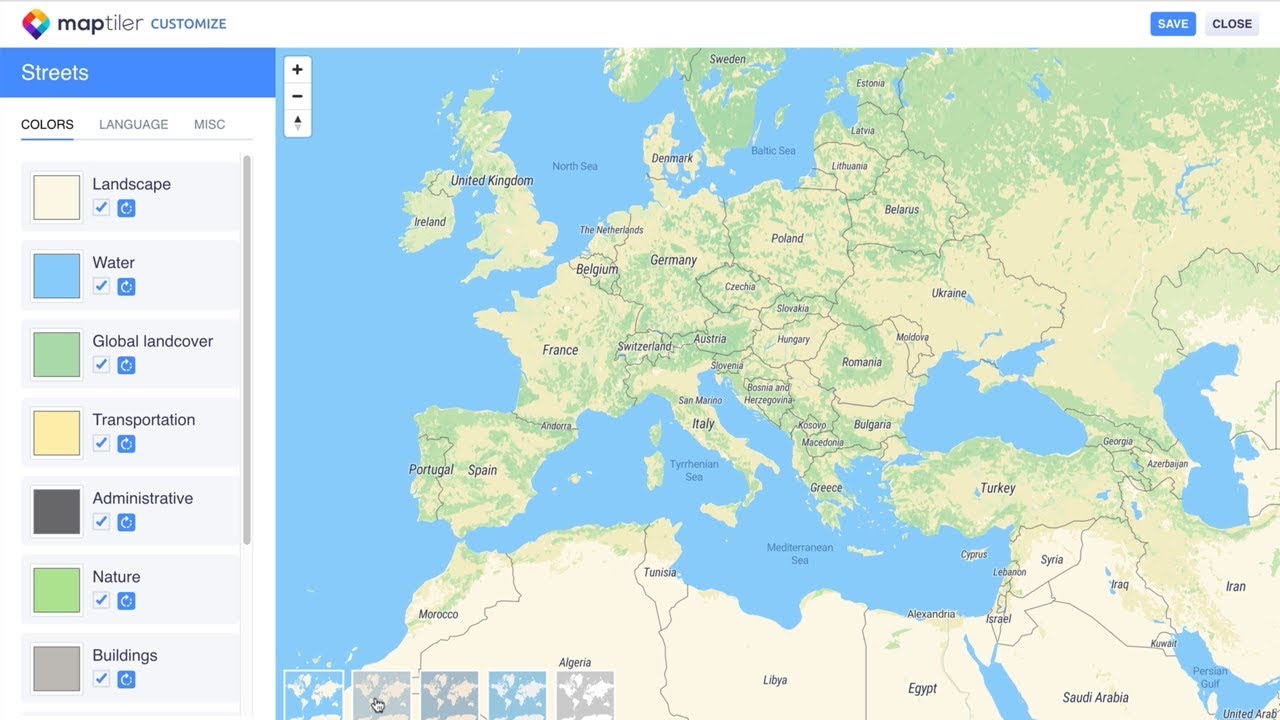 Maps for Dark mode | MapTiler