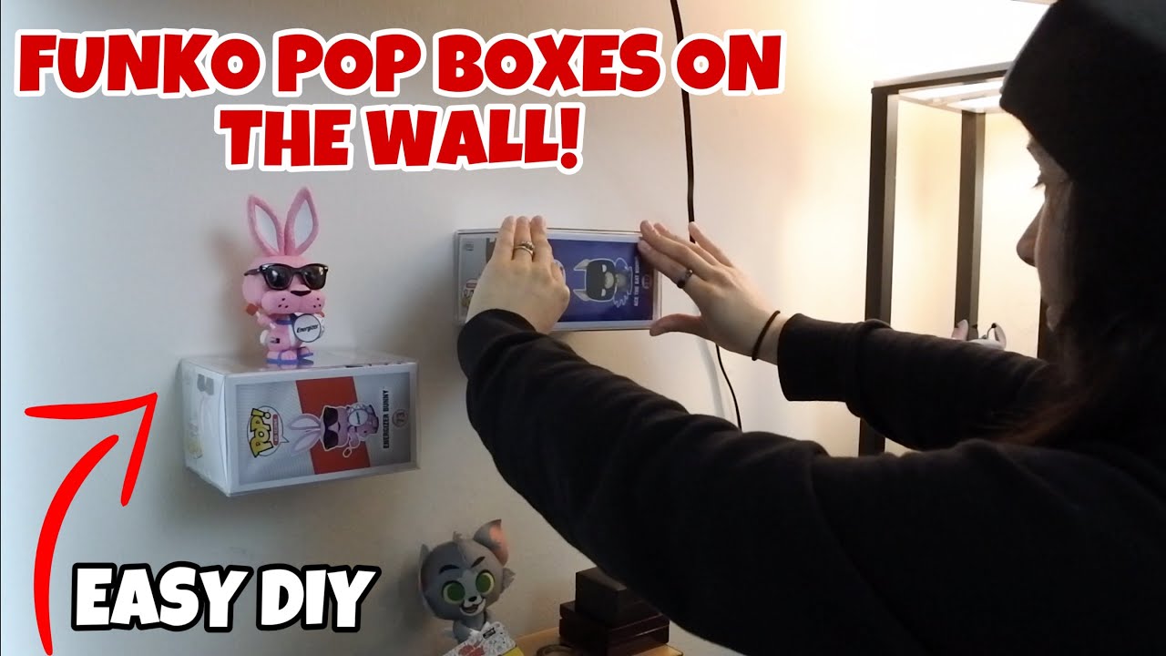 Easy DIY Floating Wall Shelves NO BRACKET | Funko Pop Display