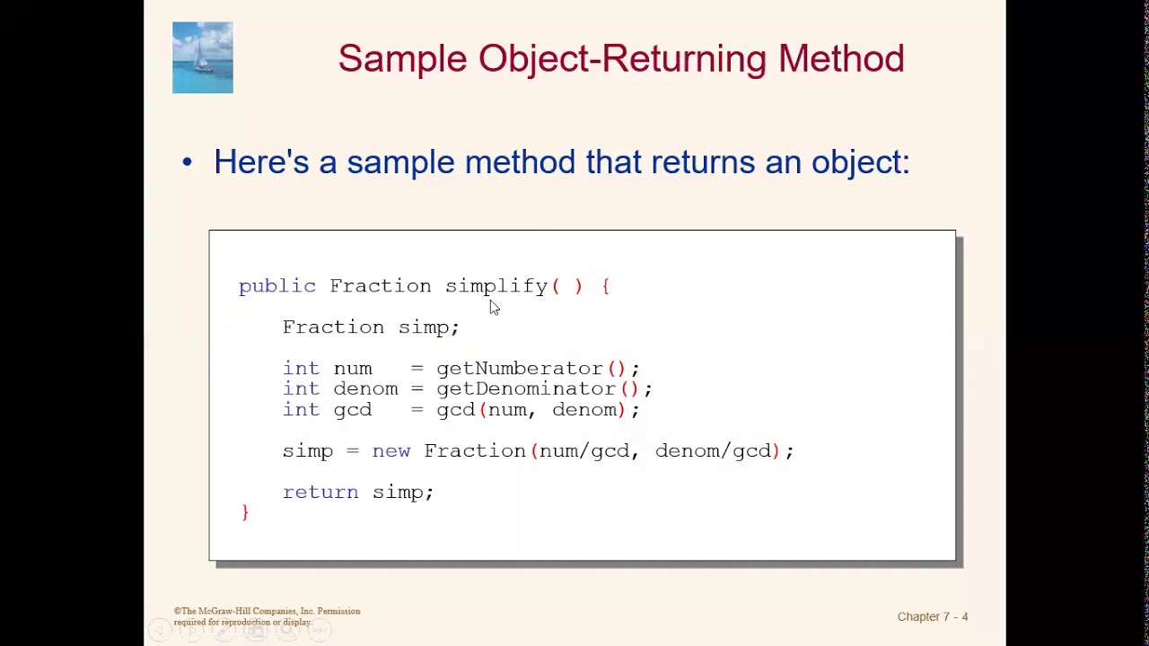 OOP Java#7.1 Returning an Object From a Method