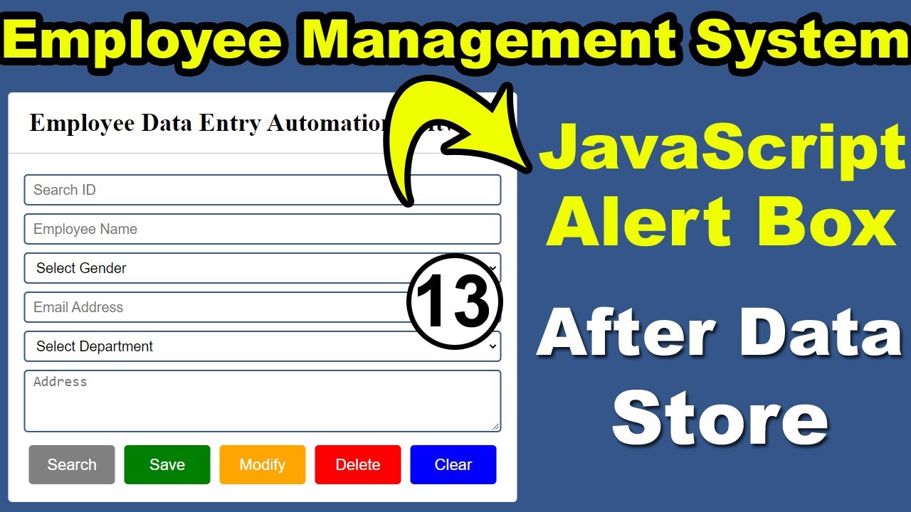 JavaScript alert box | Software development tutorial | Web application development using PHP